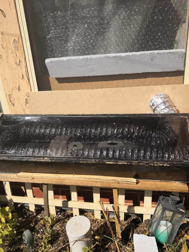 Solar window heater update – Ligaya Garden